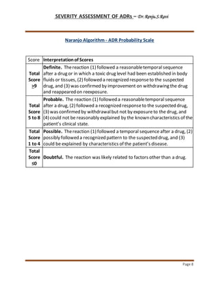 Causality assessment scales | DOCX