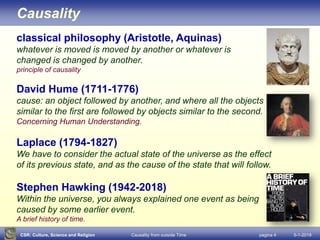 Causality from outside Time | PPT