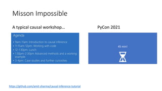 Causality in Python PyCon 2021 ISRAEL | PPTX