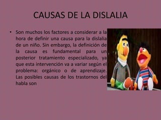 Causas de la dislalia | PPTX