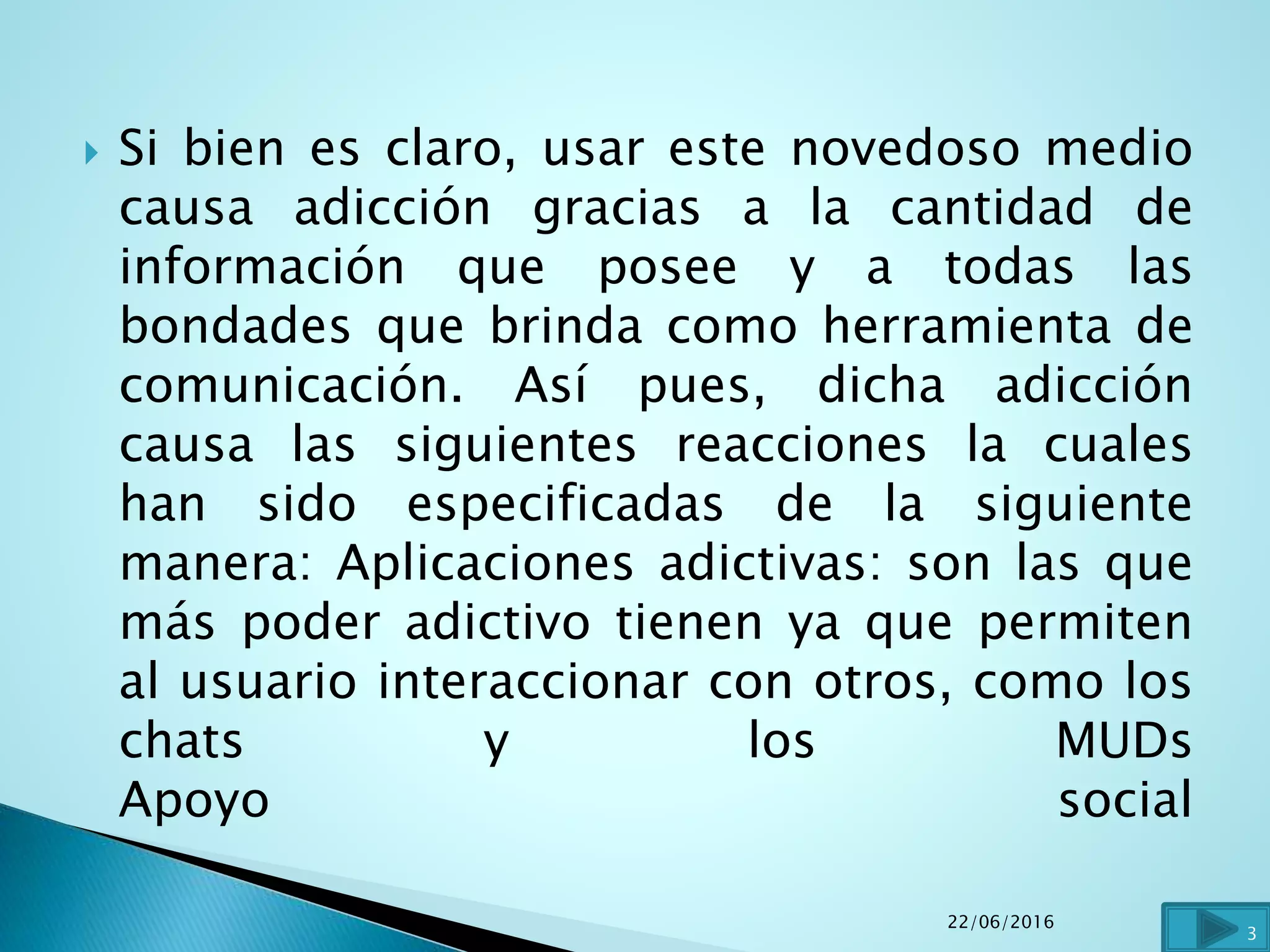 Causas del mal mal uso del internet | PPT