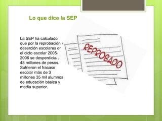 Causas de reprobacion | PPTX