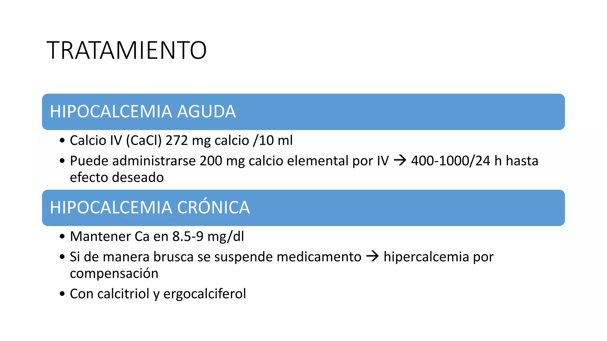 Causas hipocalcemia | PPT