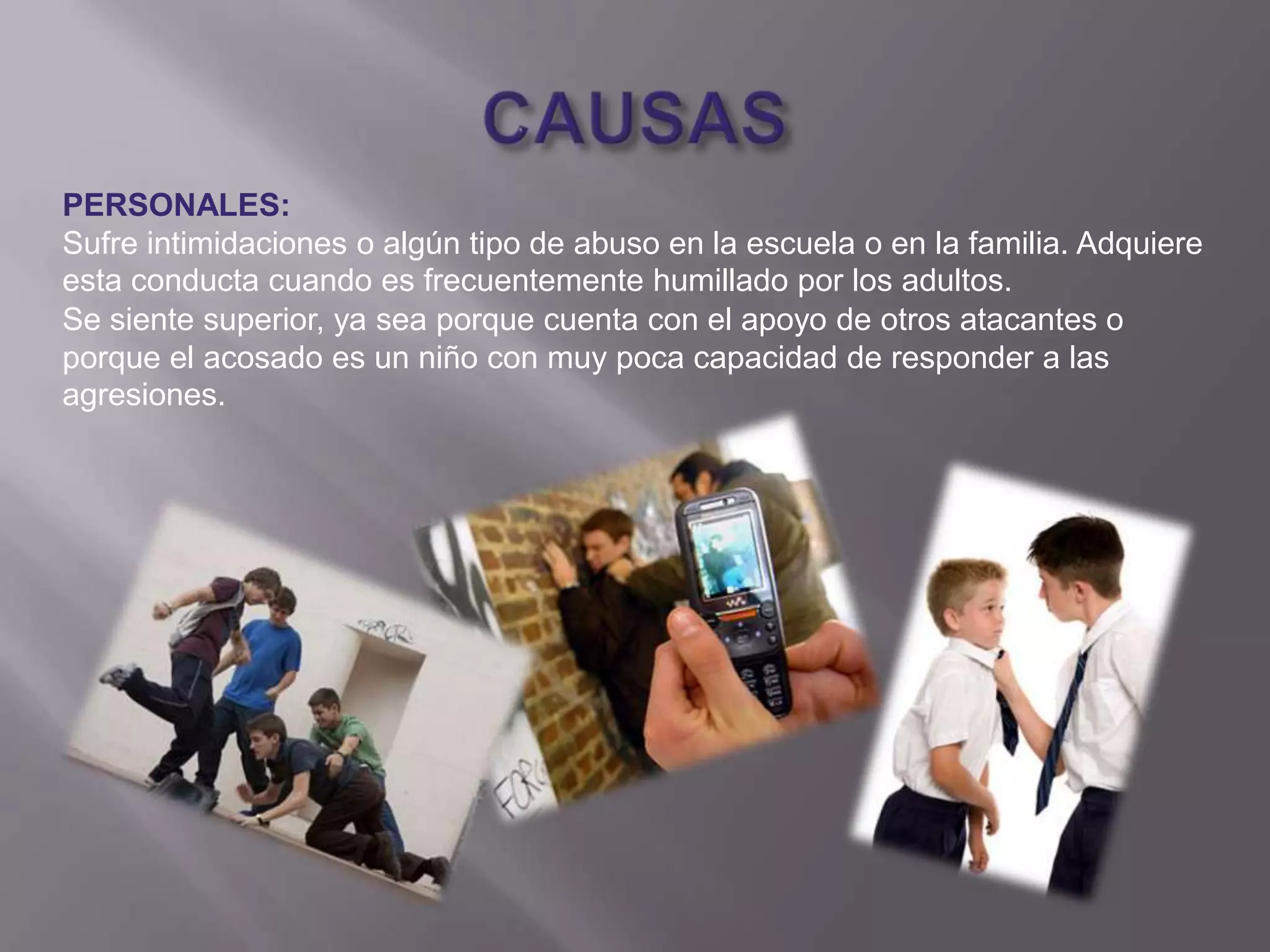 Causas y consecuencias del bullyng | PPTX