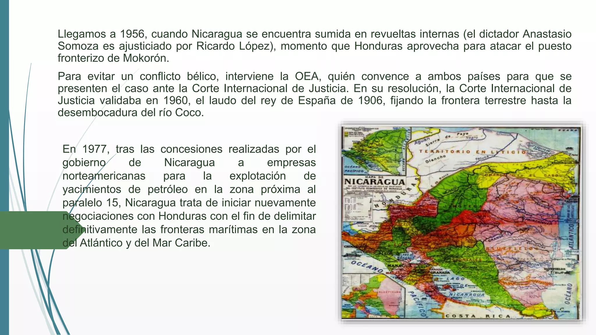 Causas y consecuencias de los conflictos limítrofes que nicargaua ha ...