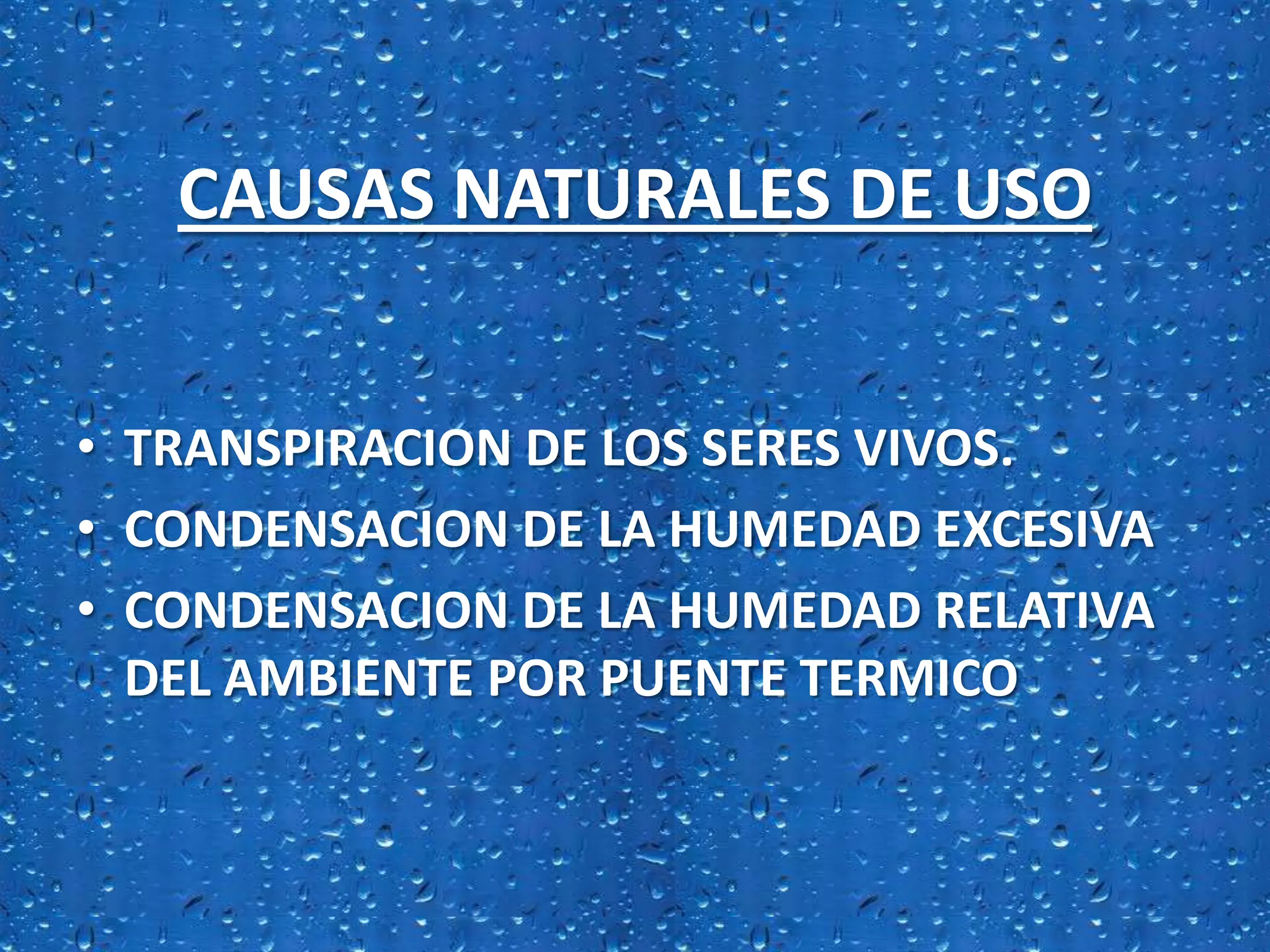 Causas y efectos de la humedad | PPT