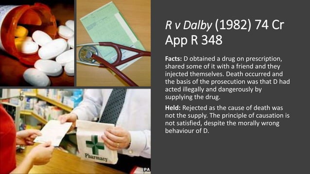 Causation and drugs cases | PPT