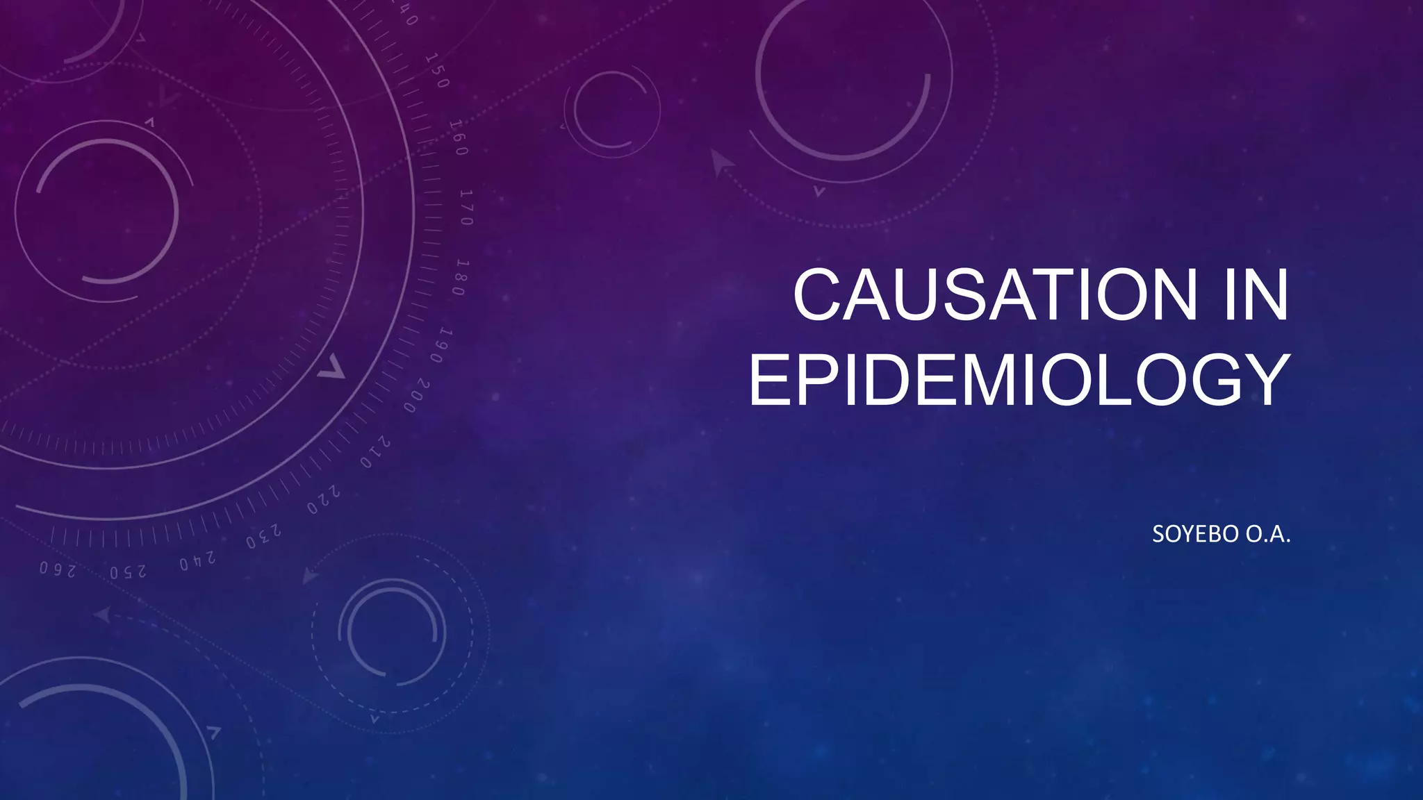 Causation in epidemiology | PPTX