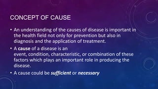 Causation in epidemiology | PPTX