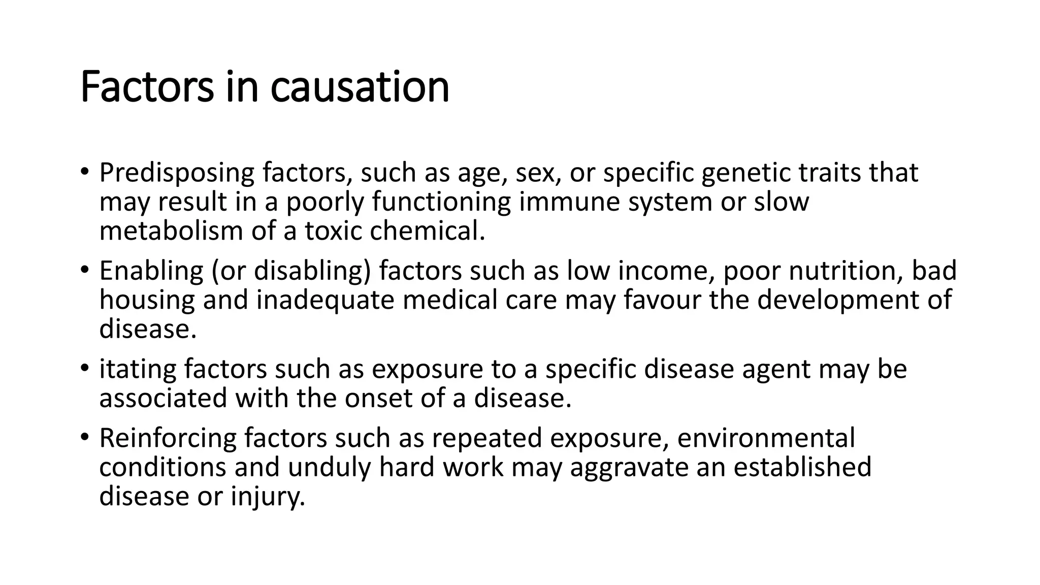 Causation In Epidemiology Pptx