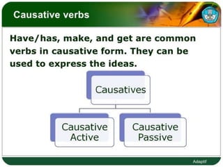Causative Verbs (English Structure) | PPTX
