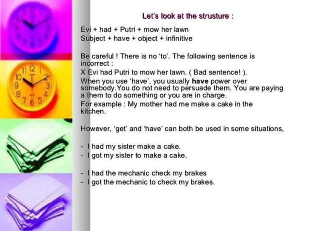 Causative Verbs (English Structure) | PPT