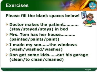 Causative Verbs (English Structure) | PPTX