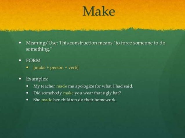 Causative Verbs (English Structure) | PPT