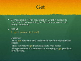 Causative Verbs (English Structure) | PPT