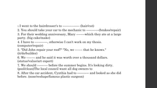 causative form in advanced English power point by Sarab | PPT