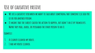 Causative passive | PDF