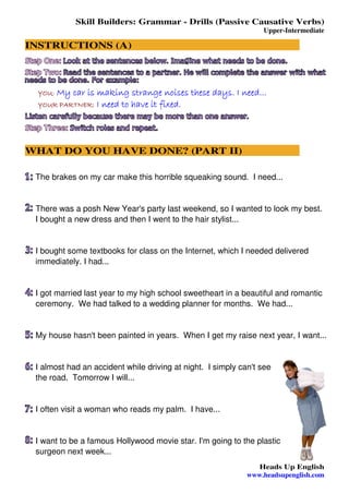 Causativepassivedrills | PDF