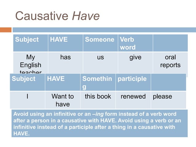Causatives | PPTX