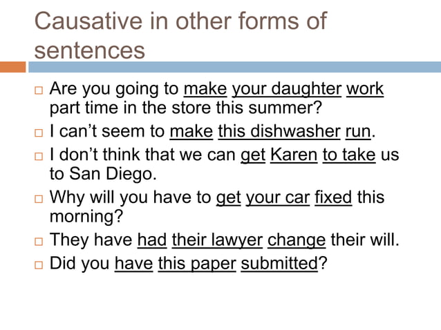 Causatives | PPTX