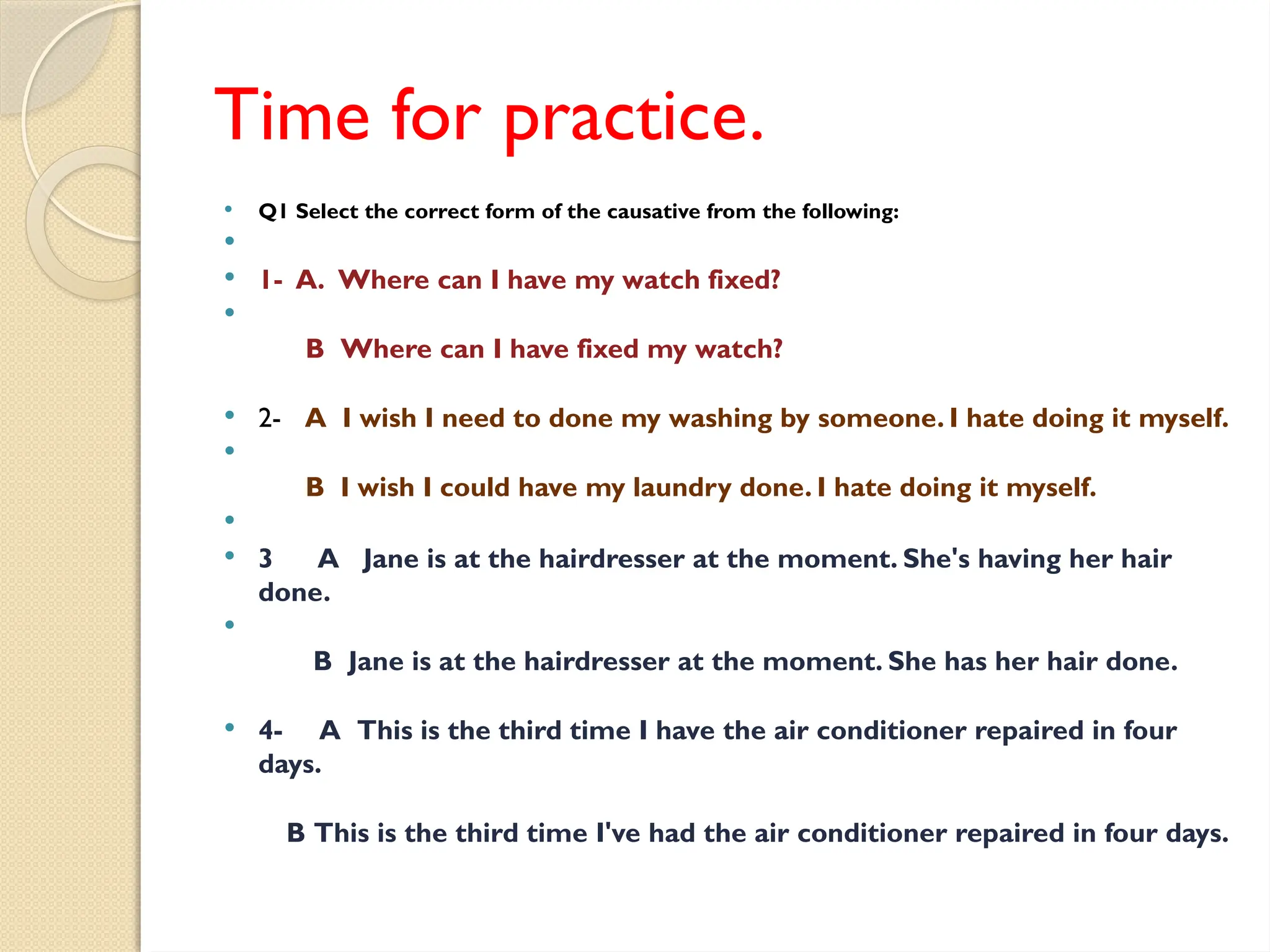 Causatives.pptx English world10 grammar7 | PPT