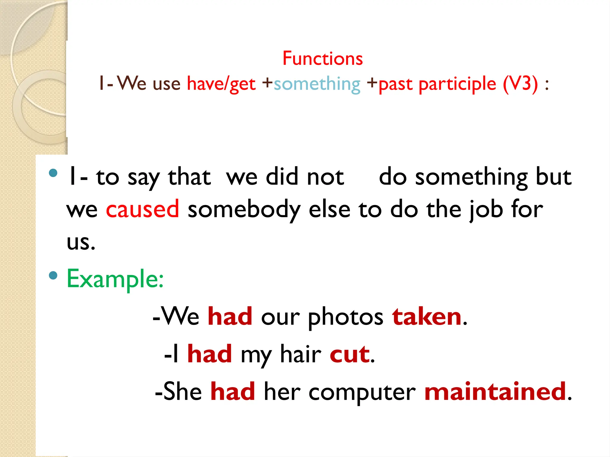 Causatives.pptx English world10 grammar7 | PPT