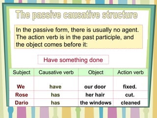 Causative Have grammar form and useA2.ppt