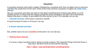 Causatives and modals | PPTX