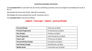 Causatives and modals | PPTX