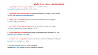 Causatives and modals | PPTX