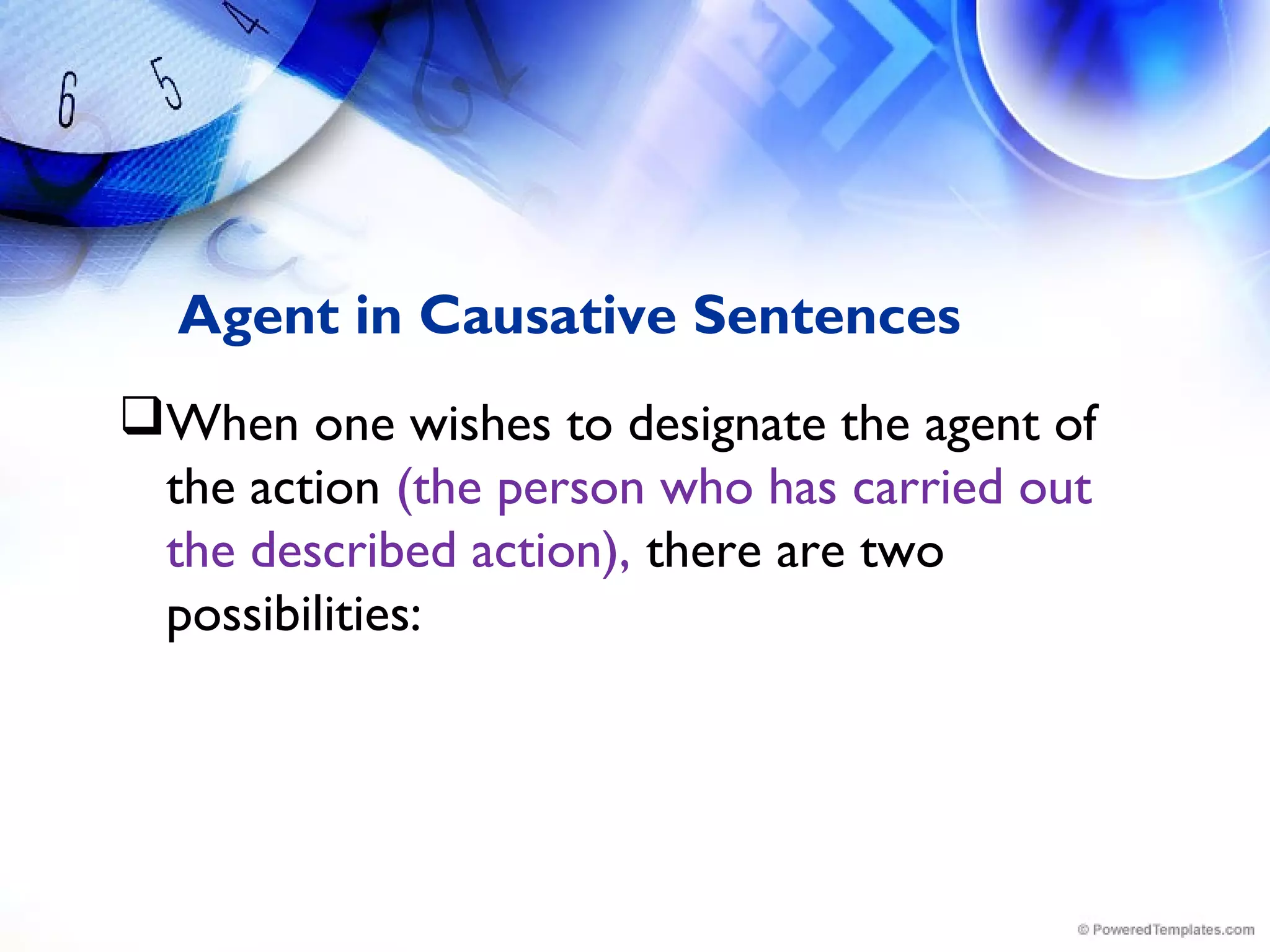 Causative Sentences | PPT | Free Download