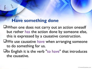 Causative Sentences | PPT