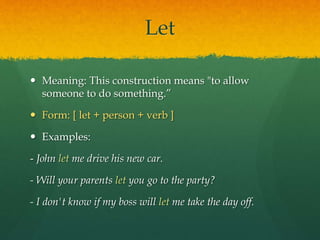 Causative verbs | PPTX
