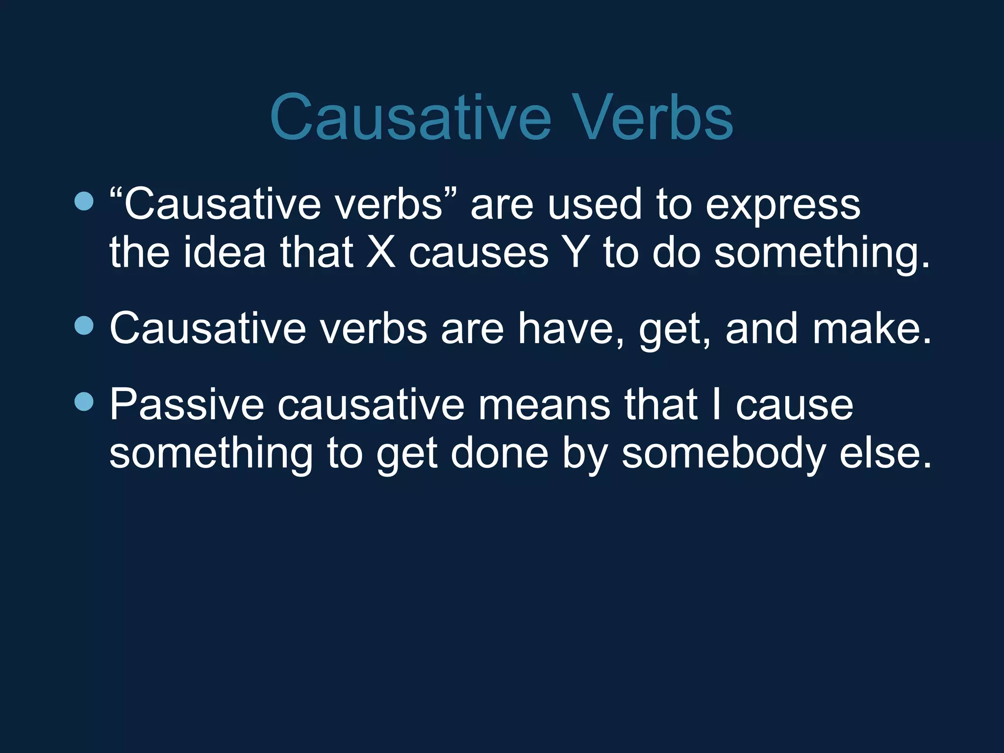 Causativeverbs | PPTX