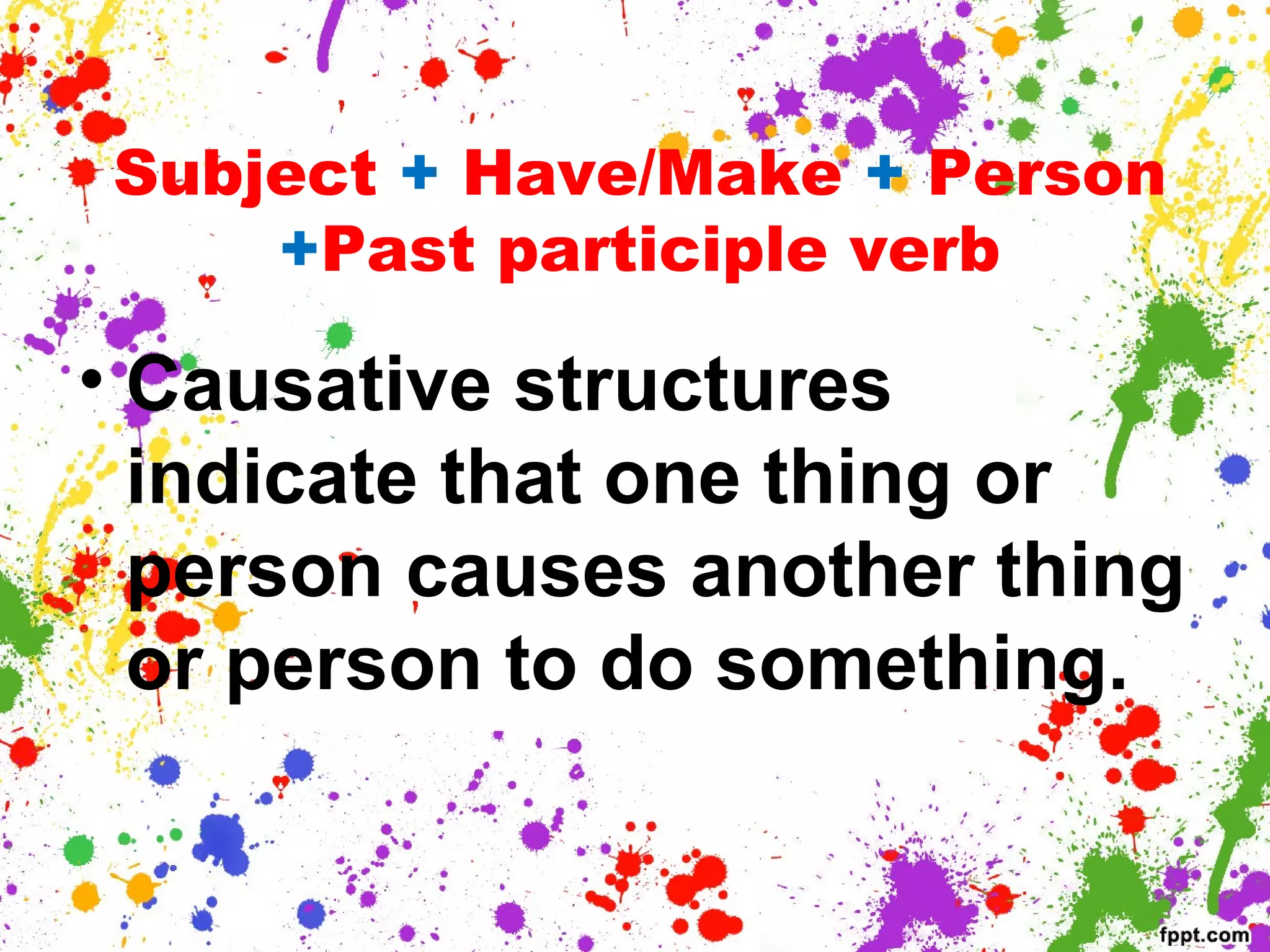 Causative verbs | PPT