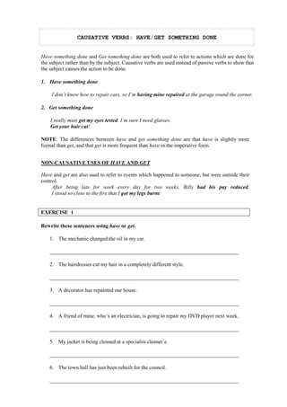 Causative verbs | PDF