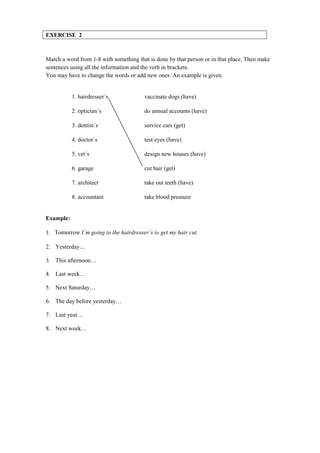 Causative verbs | PDF