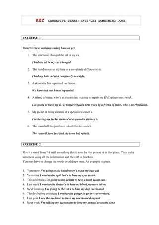 Causative verbs | PDF