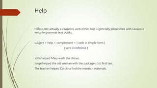 Causative verbs | PPTX