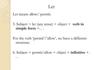Causative Verbs in English | PPT