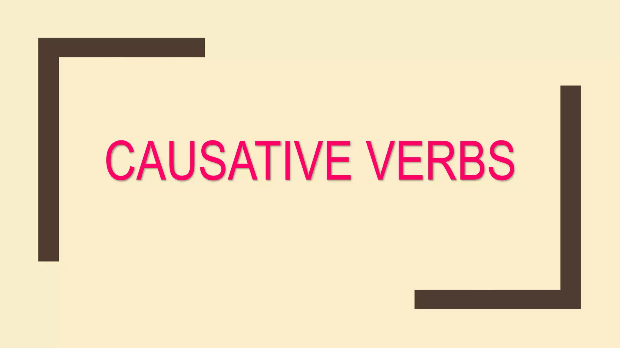 Causative verbs | PPTX
