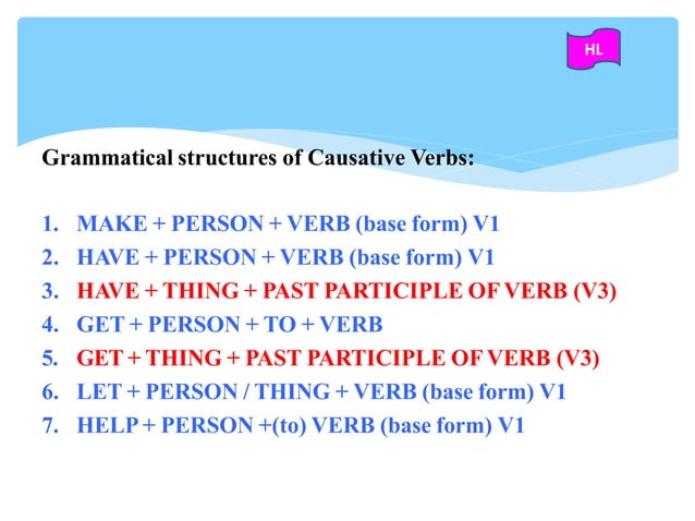 Causative verbs | PPT