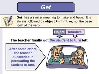 causative verbs PowerPoint explanation for students | PPTX