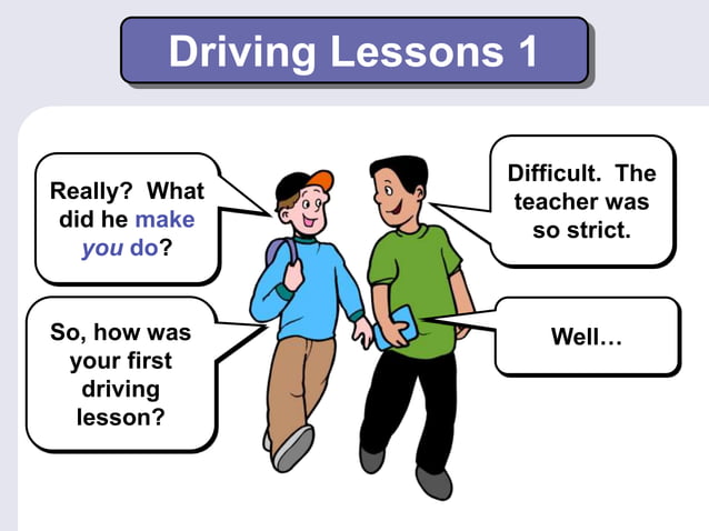 causative verbs PowerPoint explanation for students | PPTX