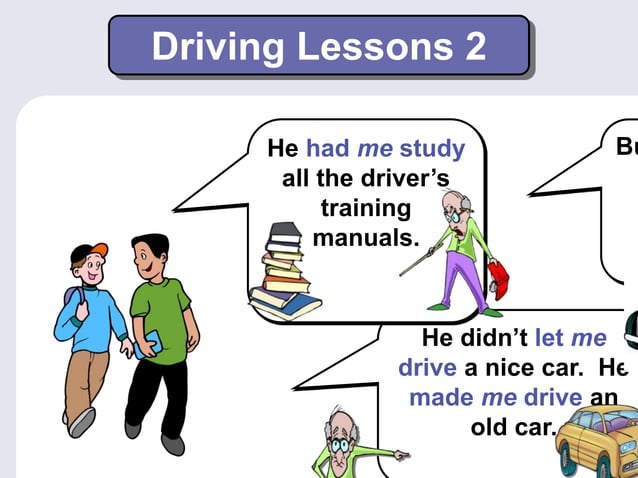 causative verbs PowerPoint explanation for students | PPTX