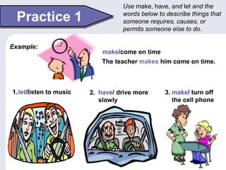 causative verbs PowerPoint explanation for students | PPTX