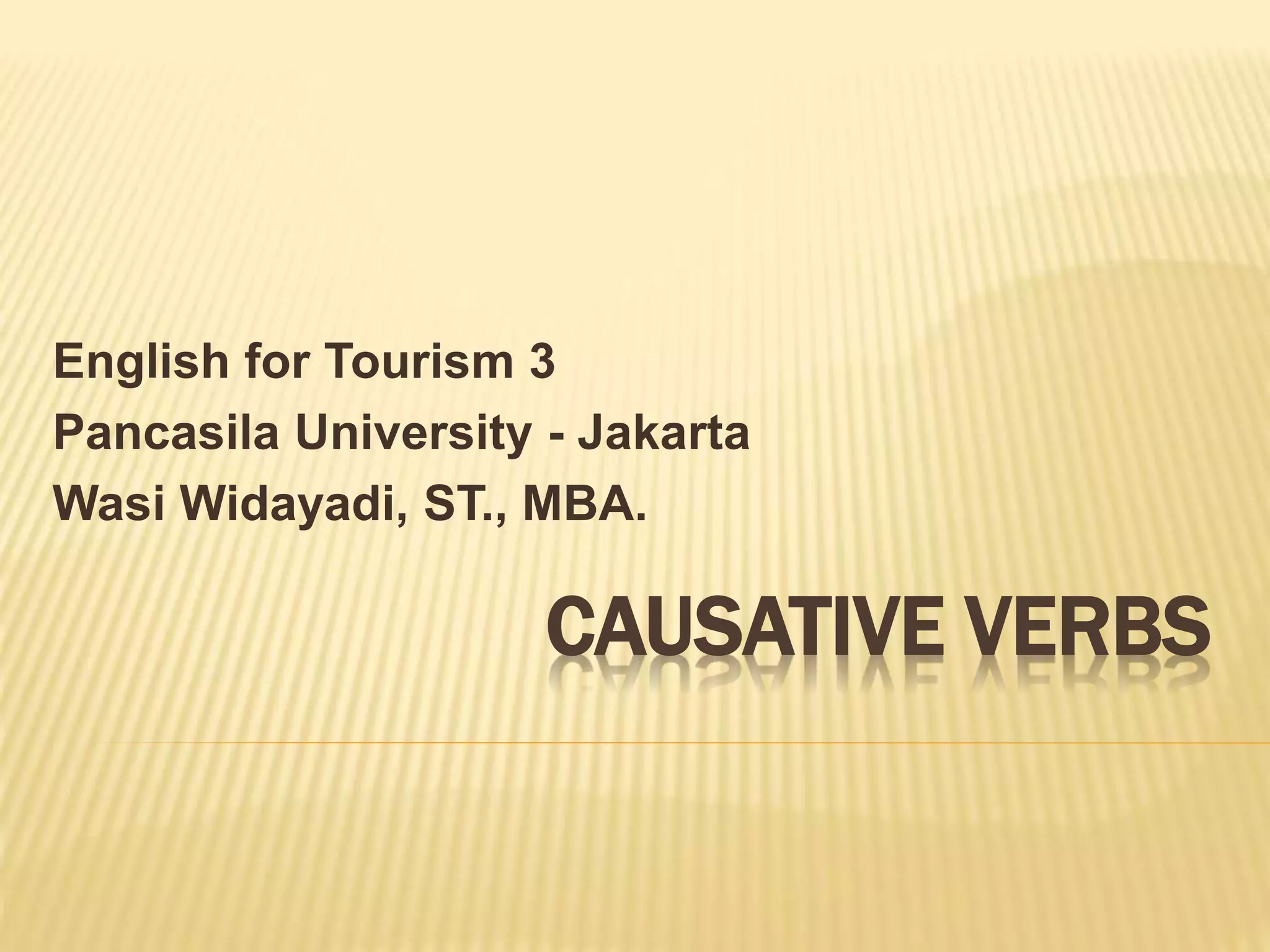 Causative Verbs | PPT