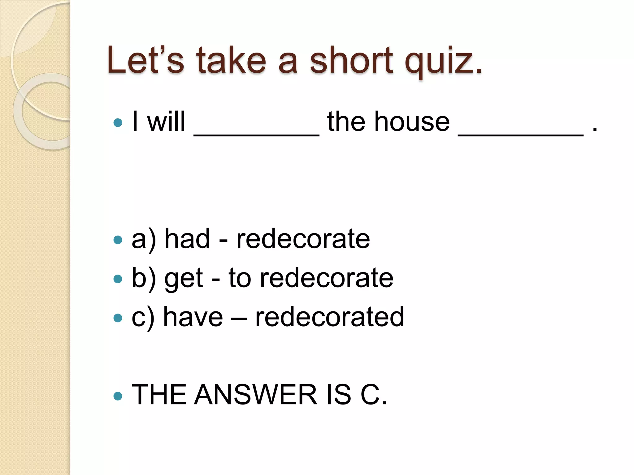 Causative Verbs by Miss Durmus | PPTX