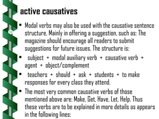 Causative verbs by ferdaws tanin | PPT