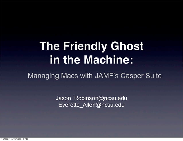 Managing Macs with JAMF's Casper Suite | PDF